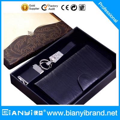 China Promotional items office coporate leather gift set for sale