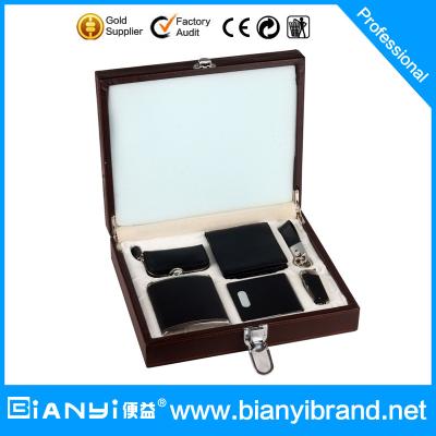 China China Supply Wholesales Leather Mens Gift Set for Wallet for sale