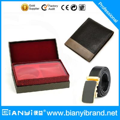China Standard hot wallet gift set,belt gift set for sale