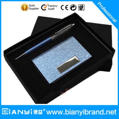 China Business Card Holder Pen Gift Set for sale