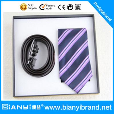 China Latest Popular Satin Fabric Printing Necktie Gift Set For Men for sale