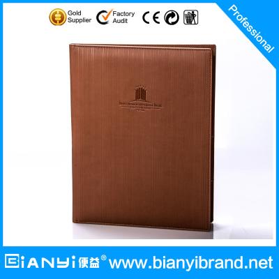 China Latest Hotel leather Guest registration clip for sale