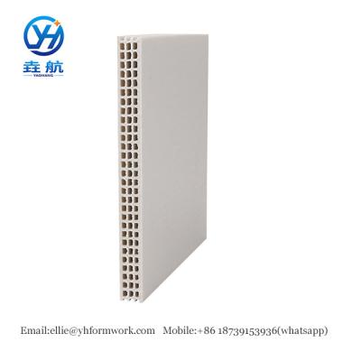 China 15mm building formwork|15mm hollow plastic formwork for concrete building|building and construction plastic formwork for sale
