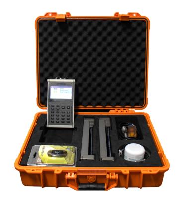 China Portable Battery Powered Ultrasonic Water Flow Meter for sale