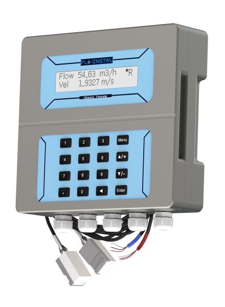 ST505 壁掛け超音波流量計 通過時間技術による二方向流量測定