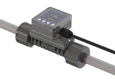 China FL101 In-Line Ultrasonic Flow Meter with RS485 and 24V DC Power for sale