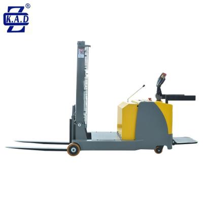 Cina 1.5 tonnellate 3m Electric Ride On Counterbalance Pallet Stacker Narrow aisle Stacking Forklift in vendita