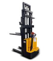 China Capacity 1.5t  Height-adjustable Professional Electric Material Handler, Electric Walkie Stacker for Workshop Efficiency for sale
