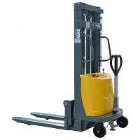 China Adjustable fixed leg,  semi-electric pallet stackers, l ton 2 meter for sale