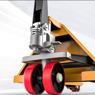 Cina 1-10T KAD Camione a pallet idraulico manuale Piccolo carrello elevatore manuale con ruota in PU in vendita