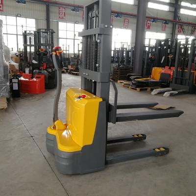 China Fabrieksverkoop 1500kg 3M 3.5M Volledig elektrische stapler Walkie Semi-elektrische pallet stapler Zelf laden stapler Te koop