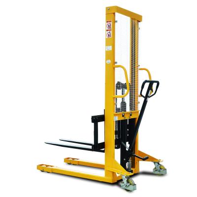 Cina 1T 1.6M carrello elevatore a forchetta manuale stacker pallet camion a mano con acciaio di alta qualità tipo C per fabbrica in vendita