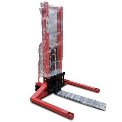 Cina Pompa integrata di 1,5 tonnellate e 1,6 metri, impilatore manuale con forchette forgiate regolabili per pallet a due piani in vendita