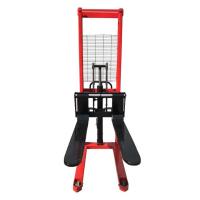 China 1.5t 3306lb Simple Operation High Efficiency Hydraulic Manual Platform Stacker for sale