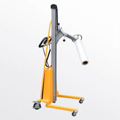 Cina Mini Stacker 100 150 200 250 300 kg Posizionatore di lavoro semilettrico leggero 1.5m 2m Piccolo sollevatore di rulli rotatore di bobina in vendita