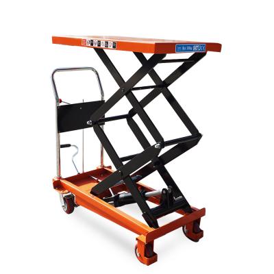 Cina Altezza di sollevamento 1300 mm piattaforma idraulica portatile tavolo di sollevamento a forbice manuale in vendita