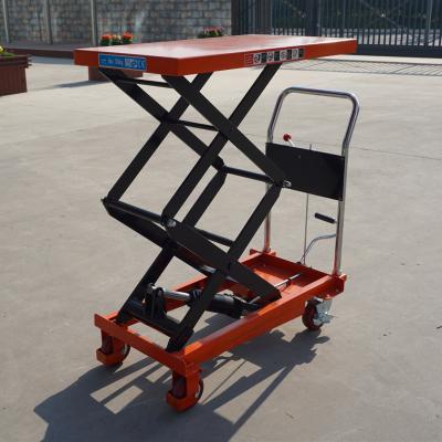 Cina Tavolo di sollevamento carrello di sollevamento a forbice manuale piattaforma di sollevamento PTS350AA con doppia forbice in vendita
