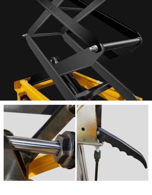 Cina 150 kg Elemento Maniglia pieghevole Manuale Piccolo mini sollevamento idraulico a forbice di qualità superiore in vendita