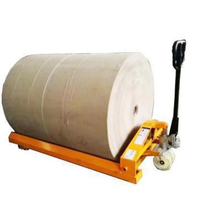 Cina Camione di movimentazione manuale a rotoli di carta personalizzabile Camione elevatore a tamburo di carta Camione elevatore a testa di pane Camione elevatore a rotoli di carta Camione elevatore a forchetta manuale in vendita