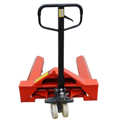 Cina 1800 kg di carico Capacità rotolo e rullo trasportatore manuale Pallet Truck per cilindri di carta in vendita