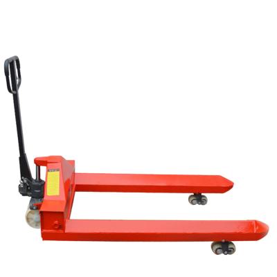 Cina 1800 kg di carico Capacità rotolo e rullo trasportatore manuale Pallet Truck per cilindri di carta in vendita