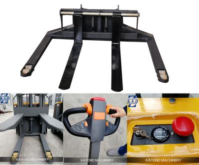 China Fácil de operar Eletric pallet walkie stacker 1,2 toneladas 2 metros à venda