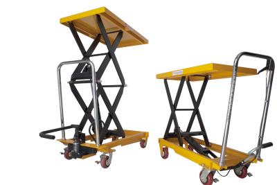 Cina 150 kg Manuale Mobile Scissor Lift Table Lifting Operating Platform Truck Logistica in vendita