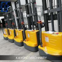 China 2 Ton Small Station Driven Walking Loading And Unloading Truck Hydraulic Lifting Stacker for sale