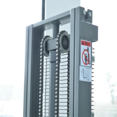 Cina Cammina dietro sollevamento 1.6m 1 tonnellata Straddle elettrico pallet stacker per magazzini in vendita