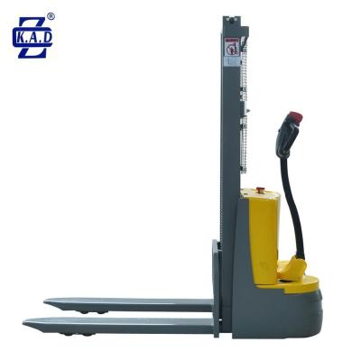 Cina Cammina dietro sollevamento 1.6m 1 tonnellata Straddle elettrico pallet stacker per magazzini in vendita