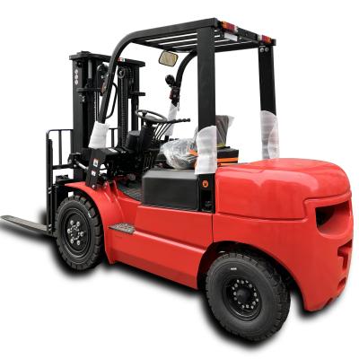 Cina 3000 kg 4 ruote Agricoltura Diesel Forklift stacker con spostamento laterale CE approvato Lift 6000mm in vendita