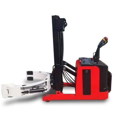 Cina 1.5Ton High quality Electric Roll Stacker Full Electric Paper Roll Clamp Stacker con rotazione a 360 gradi in vendita