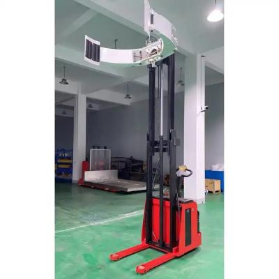 Cina 1.5 tonnellate 1 tonnellate impianto elettrico di imballaggio di pallet 1500 kg carrello elevatore da 3 metri impianto di imballaggio carrello elevatore con pinze a rotoli di carta in vendita