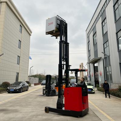 Cina Camion a forchetta a portata personalizzata 5500mm Camion a forchetta a portata elettrica con cambio laterale e regolata a filo in vendita