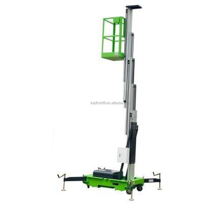 China 400 kg 9 m Telescopic Single Mast Electric Portable Lift Safe Customized Mobile Hydraulic Scissor Lift Platforms for sale