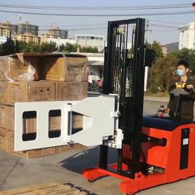 China 1.5 ton capaciteit 2,5 m 3 m hefhoogte elektrische vorkheftruck stapler met balk klemmen Te koop