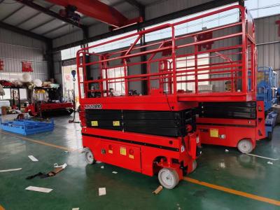 Cina Capacità di carico di 230 kg 8 metri elevazione di piattaforma idraulica elettrica per lavori aerei piattaforma di sollevamento a doppio mastello autopropulsata in vendita