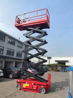 Cina 230 KG 8m Auto-propulsione sollevamento idraulico mobile batteria elettrica doppio mastello scalpello piattaforme sollevamento in vendita