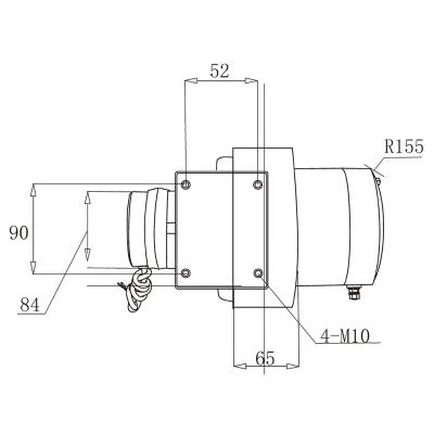 Cina ruote motrici micro orizzontali a corrente continua OPK da 450 W con diametro ridotto delle ruote in vendita
