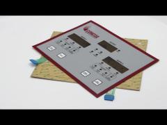 Tactile Polydome PET Membrane Switch Keypad for Precision gas control instrument