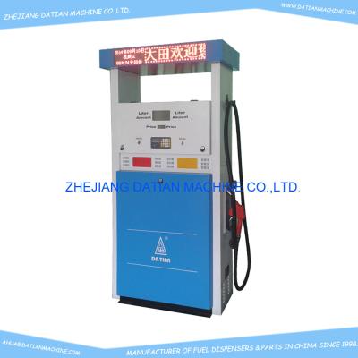 China Single hose fuel dispenser with LED rolling display screen for sale