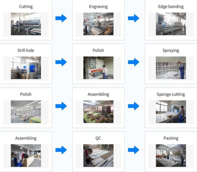 Manufacture Customized Interior Wood Wall Panels Hotel Fixed Furniture for Hotel/Apartment/Villa/Resort