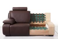 China Elegant Solid Wood Frame Sectional Sofa for Hotel and Apartment Use for sale