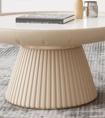 China Pu-Voetstuk Marmeren Hoogste Houten Koffietafel om Komvormig Te koop