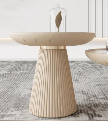 China Pu-Voetstuk Marmeren Hoogste Houten Koffietafel om Komvormig Te koop