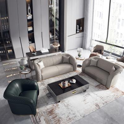 Cina Multi cuoio italiano moderno funzionale curvo Sofa Set dei braccioli 108*94cm in vendita
