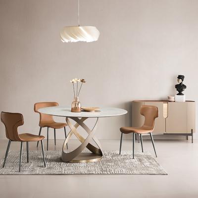 Cina Tavolo da pranzo di marmo contemporaneo 1.35M Formaldehyde Free del giro dell'OEM in vendita