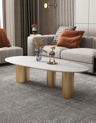 China 130cm Rotskoffietafel 7 Mohs-Ondoordringbare de Plaat Ovale Koffietafel van de Hardheidsrots Te koop
