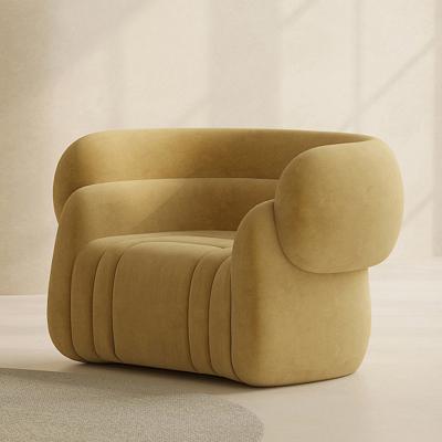 China Terno moderno Sofa For Bedroom de veludo de Seat da tela 3 da flanela à venda
