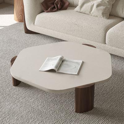China De minimalistische Lijst van het Okkernootnatuursteen om Antieke Marmeren Hoogste Koffietafel Te koop